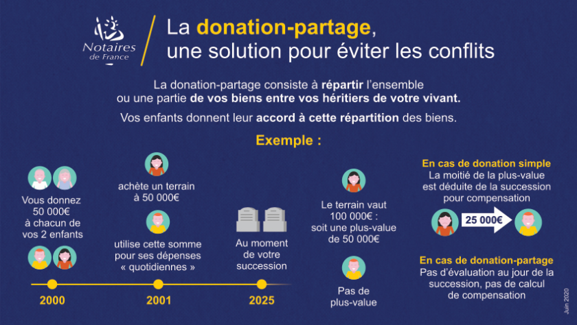 Donation (simple) ou donation-partage : quelle différence ? Laquelle ...